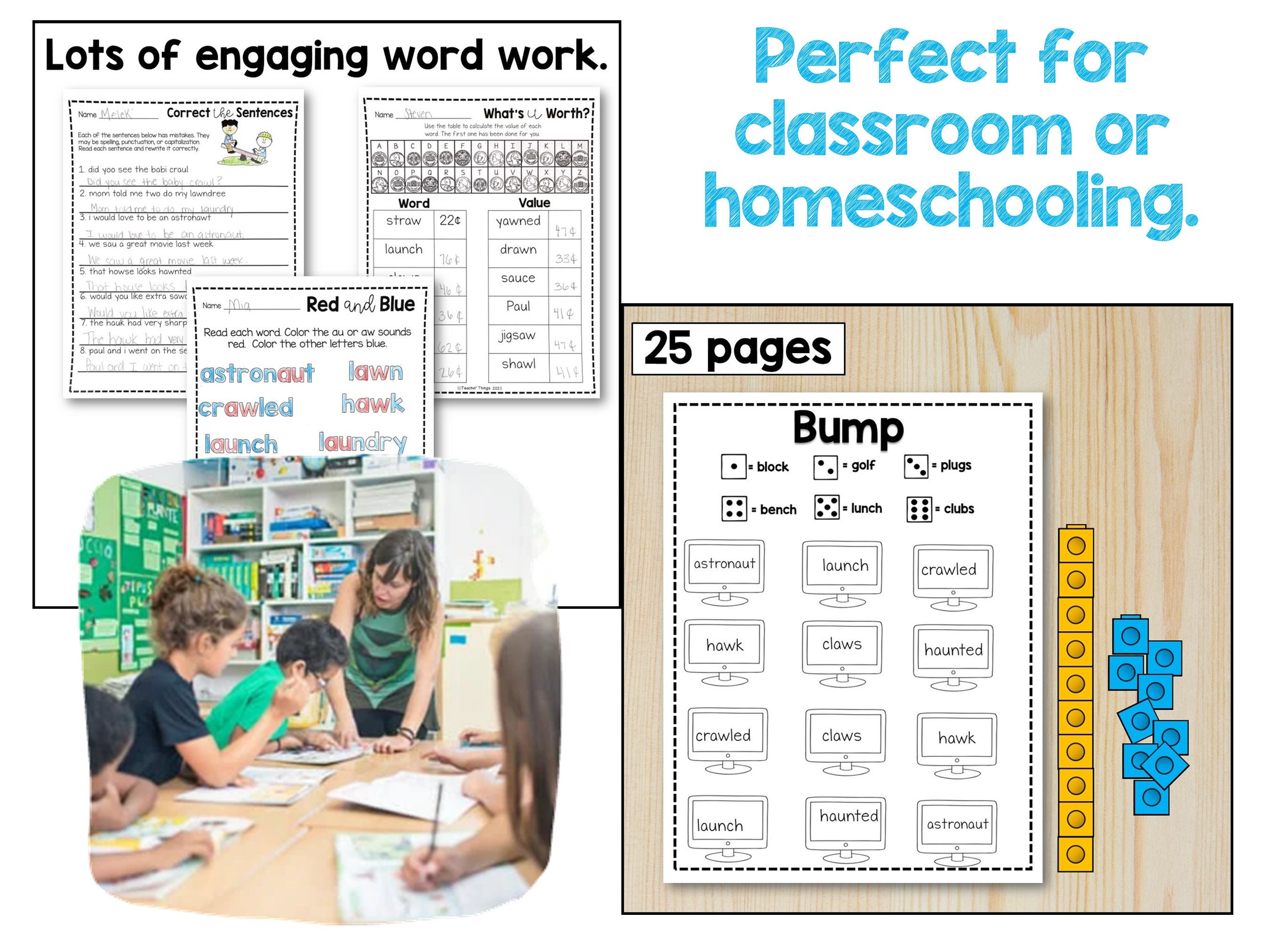 Phonics Foundations - Level 2 Unit 16 Phonics Word Work Packet - Etsy