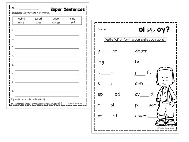 Phonics Foundations - Level 2 Unit 12 Phonics Word Work Packet - Etsy