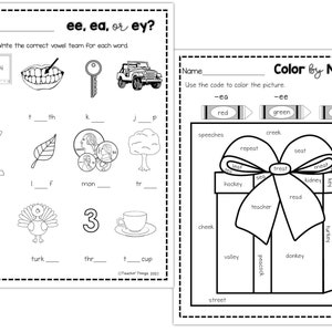 Phonics Foundations - Level 2 Unit 11 Phonics Word Work Packet - Etsy