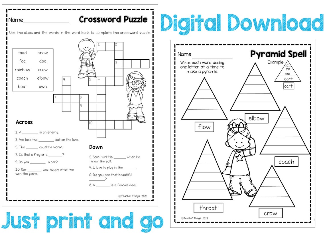 Phonics Foundations - Level 2 Unit 13 Phonics Word Work Packet - Etsy