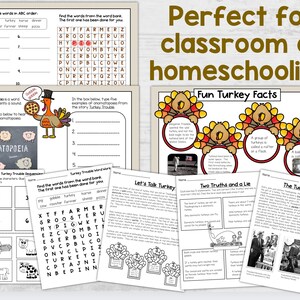 Turkey Trouble Companion Pack - Print and Digital Thanksgiving ...