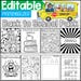 Back to School Themed No Prep Activity Packet | Editable - Etsy