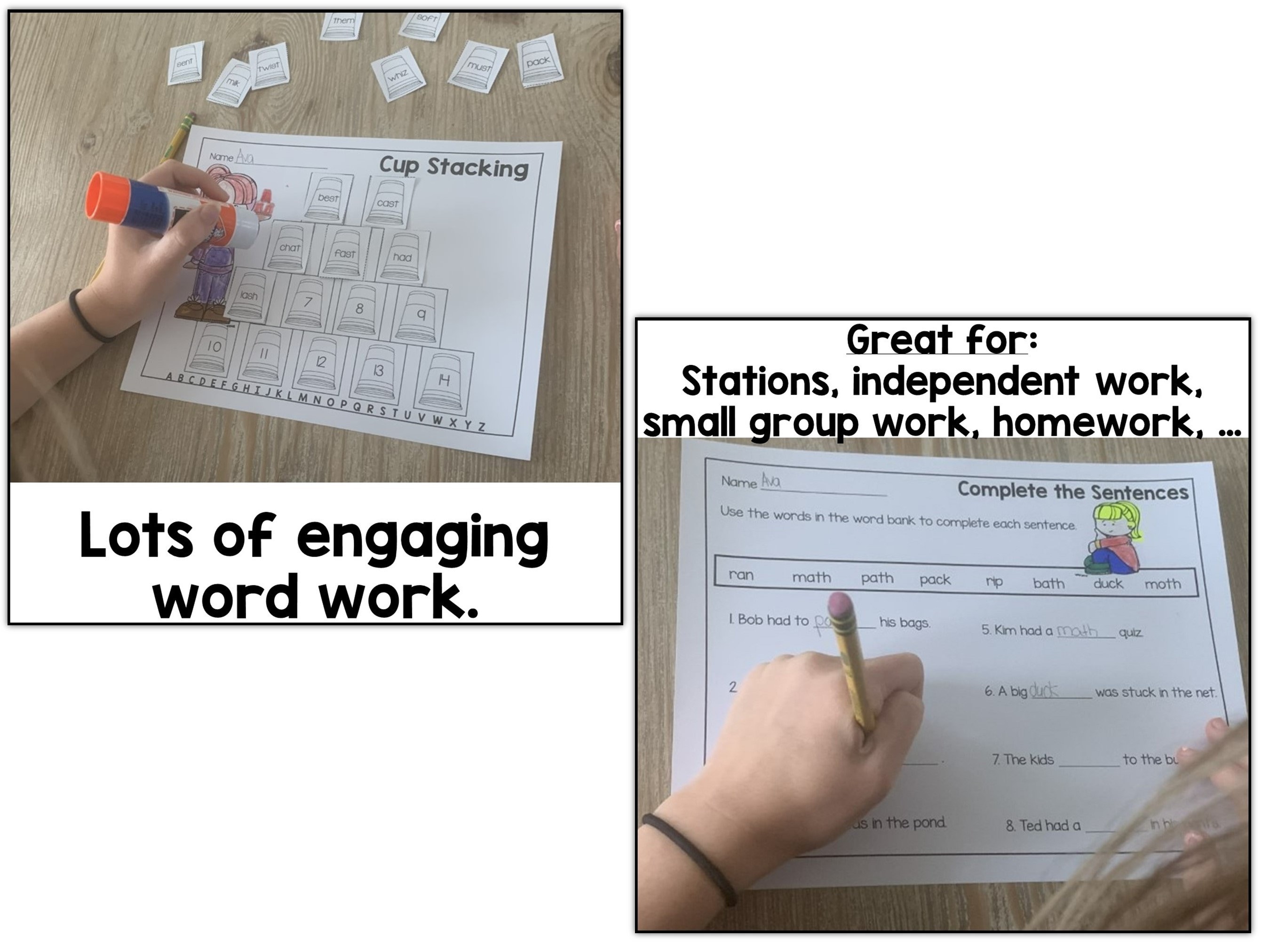 Phonics Foundations - Level 2 Unit 1 Phonics Word Work Packet - Etsy