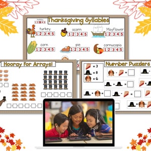 Thanksgiving Digital Activities for Kids - Etsy