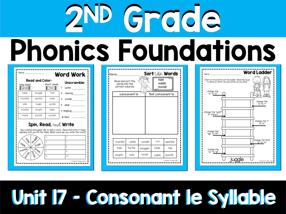 Phonics Foundations - Level 2 Unit 17 Phonics Word Work Packet - Etsy