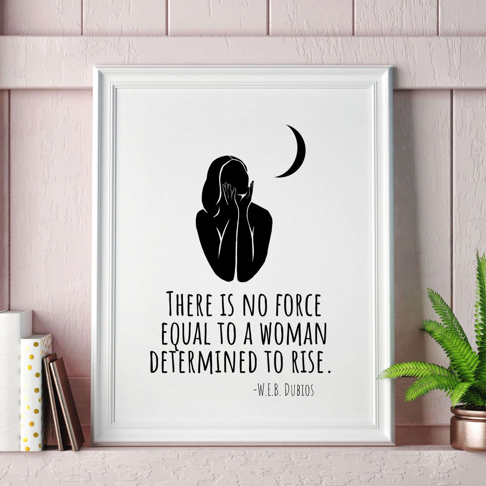 Female Inspirational Quote Wall Print Feminine Power Art - Etsy