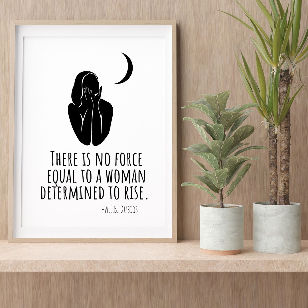 Female Inspirational Quote Wall Print, Feminine Power Art, Motivational ...