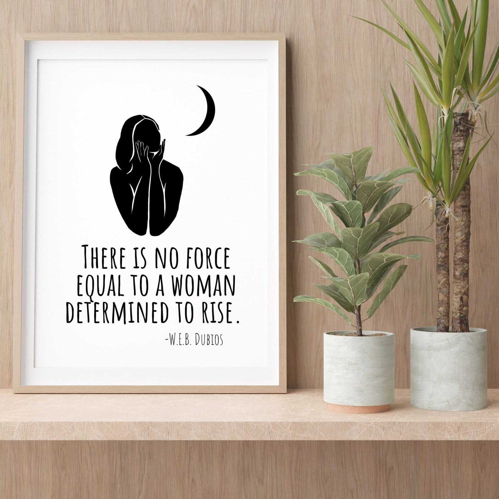 Female Inspirational Quote Wall Print Feminine Power Art - Etsy