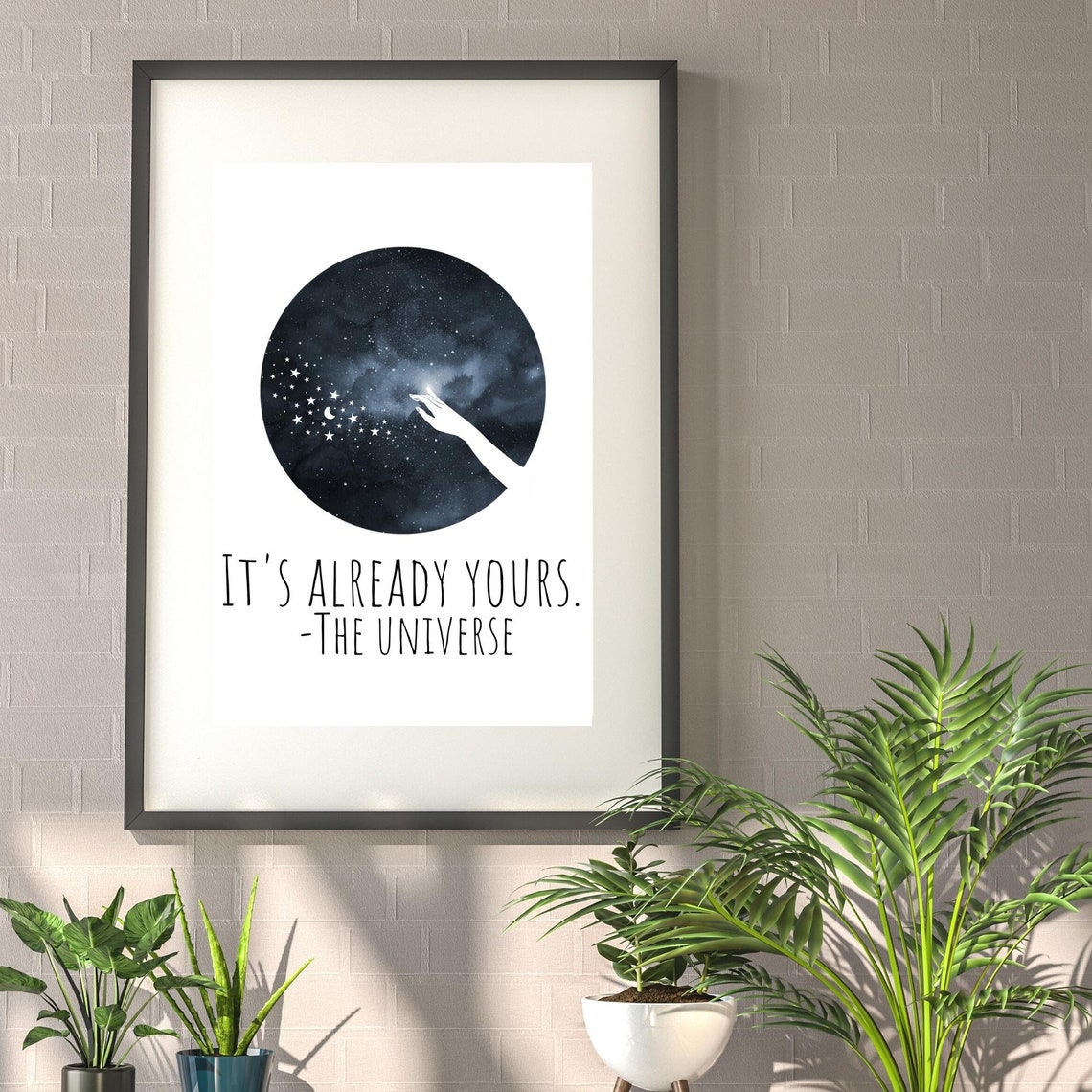 It's Already Yours, Manifestation Wall Art, Boho Home Decor ...