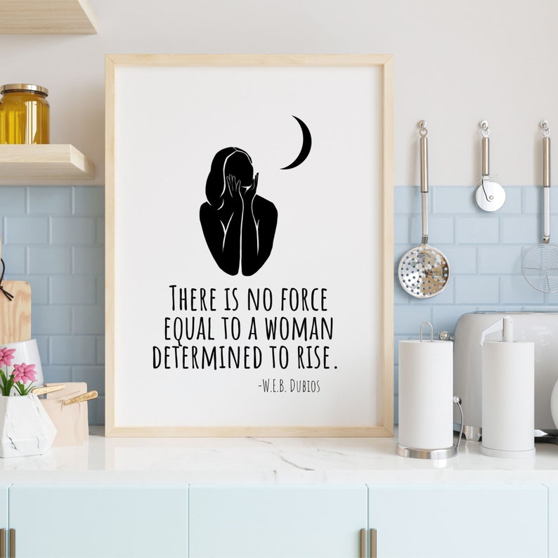 Female Inspirational Quote Wall Print Feminine Power Art - Etsy