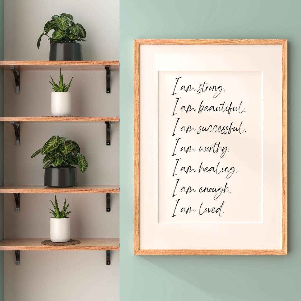 Positive Affirmations Poster Printable Positive Inspirational - Etsy