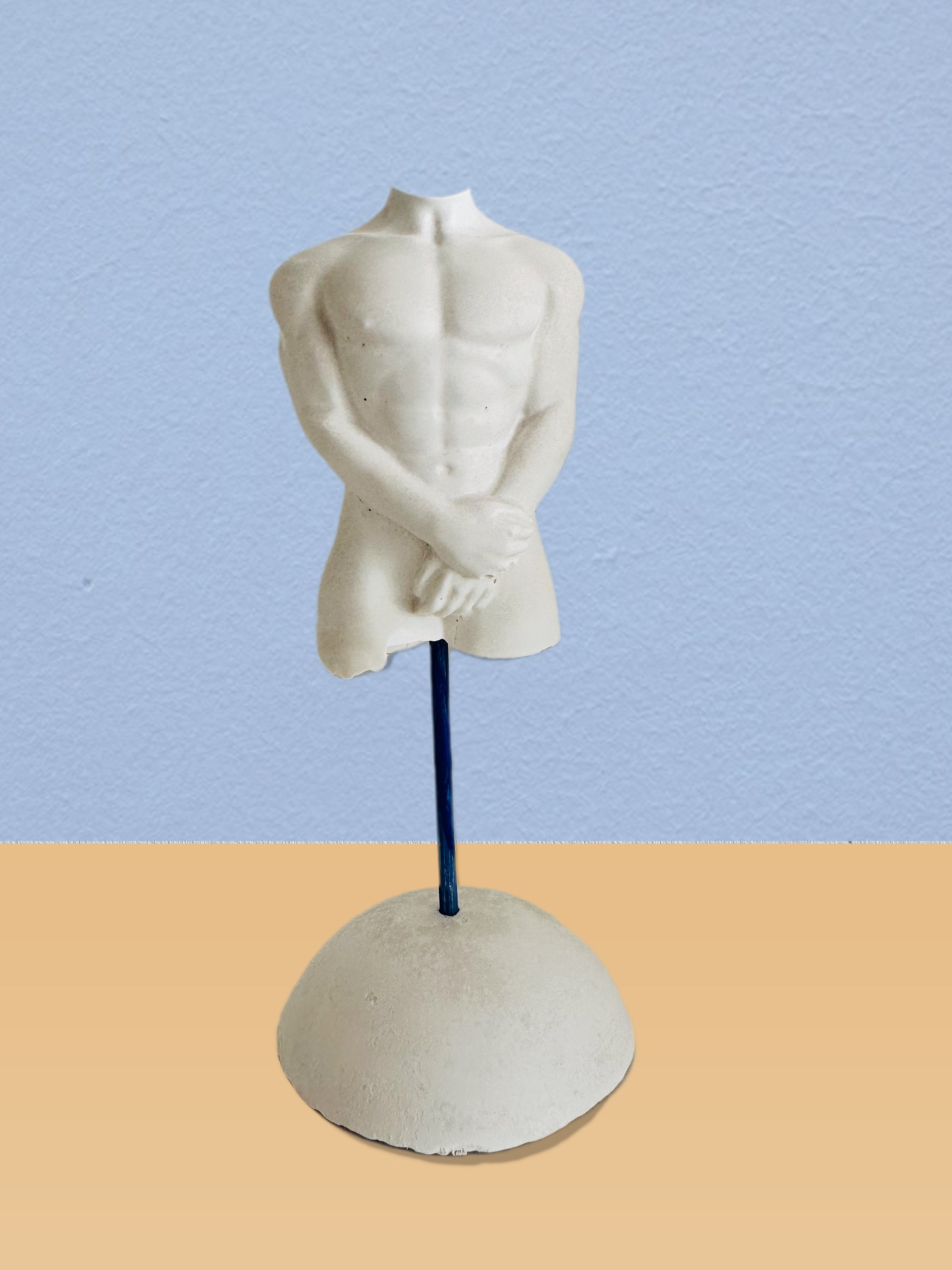 Concrete Male Torso Sculpture With Tattoo Options - Etsy