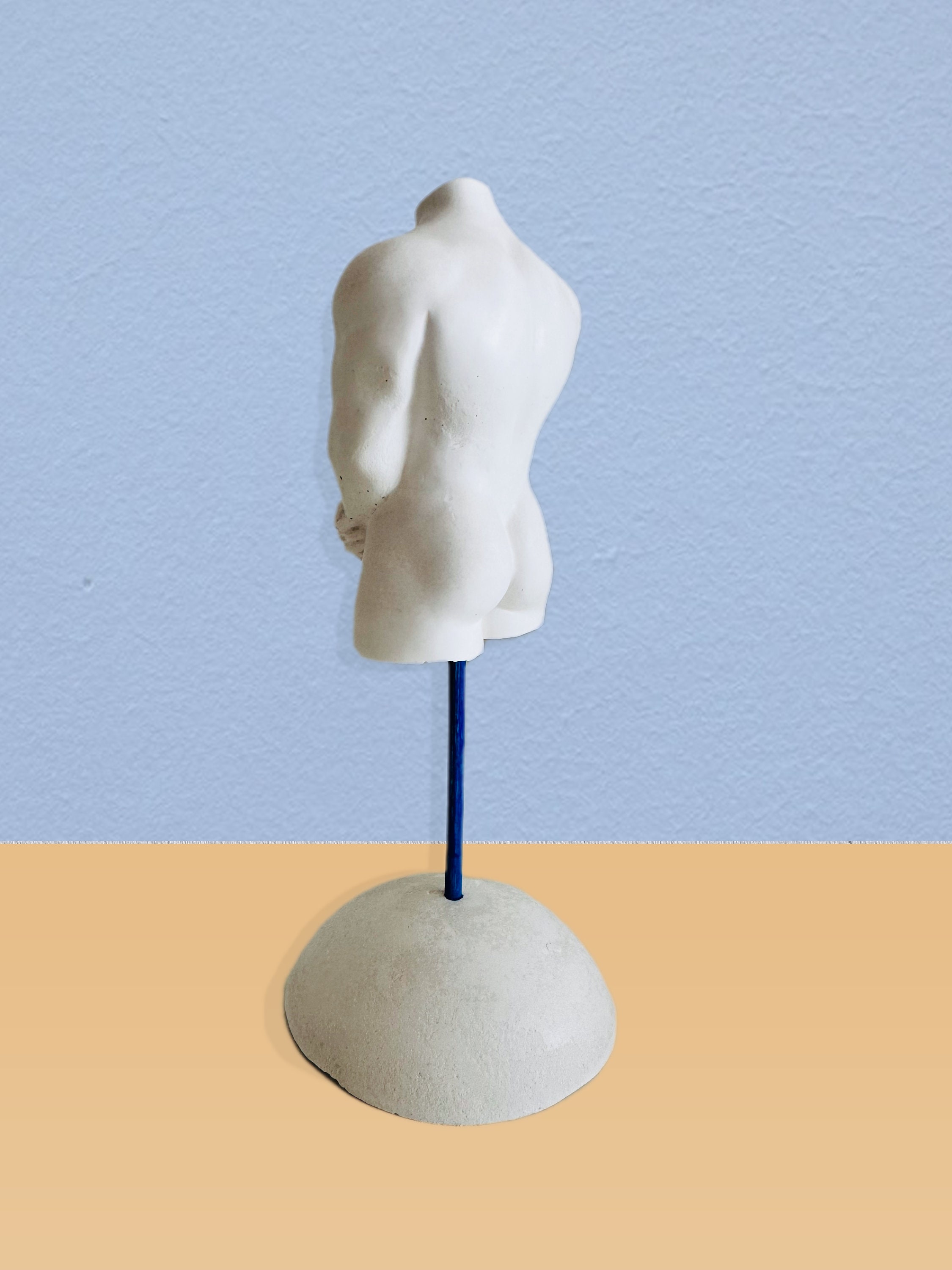 Concrete Male Torso Sculpture With Tattoo Options - Etsy