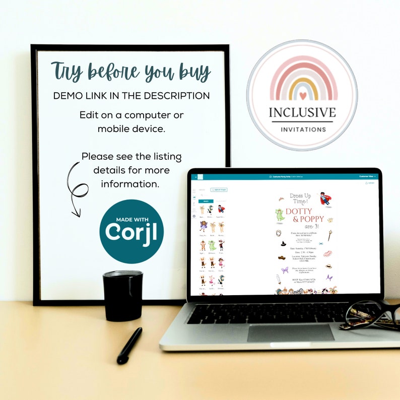 Australian Animal Theme Christmas Party Invitation, Digital Template ...