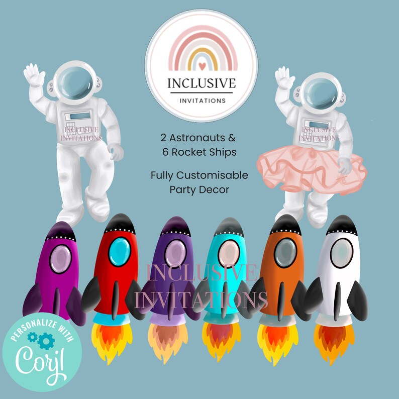 Space Party Theme Food Labels Name Tags Table Place Setting Foldable ...