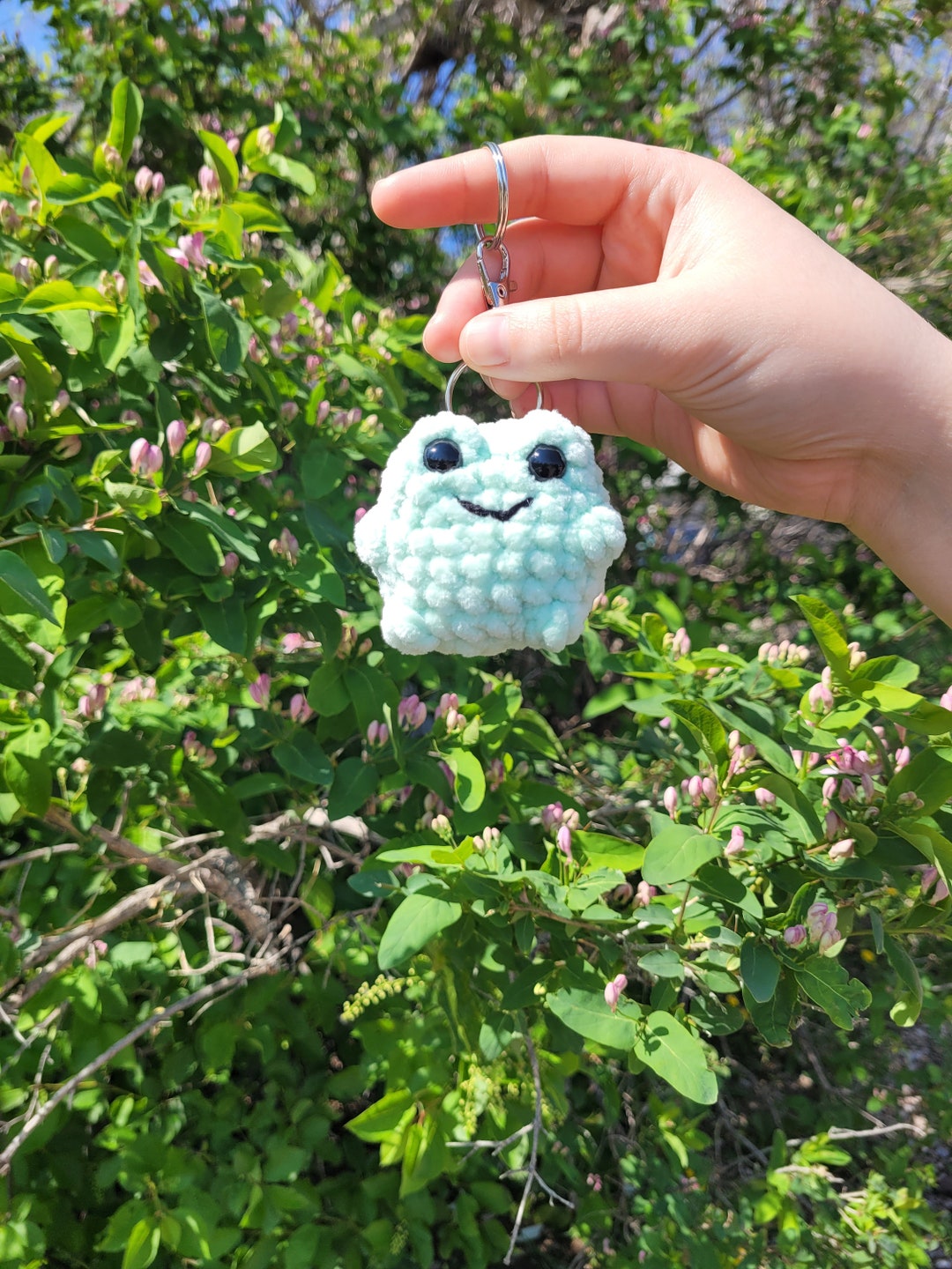 Crochet Frog Keychain, Plush Frog Keychain for Keys, Backpacks, Bags ...