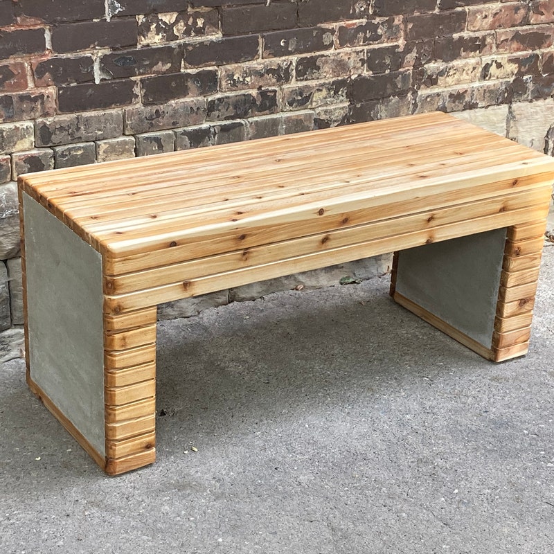 Cedar Bench - Etsy