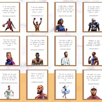 Famous Athletes Bulletin Board Set | Sports Role Models Posters | 16 ...