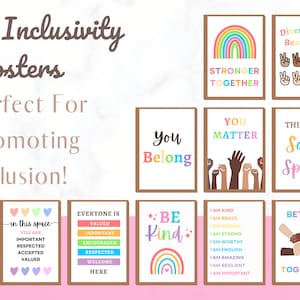 Inclusive Posters, Pride Month Printable Posters, LGBTQ Poster Decor ...