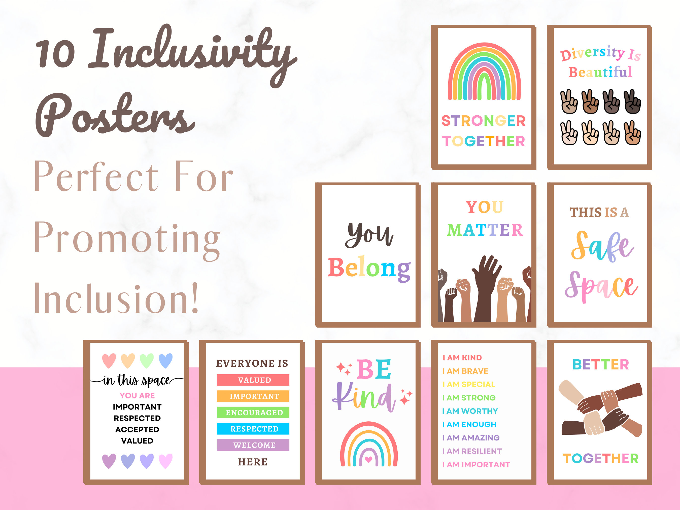 Inclusive Posters, Pride Month Printable Posters, LGBTQ Poster Decor ...