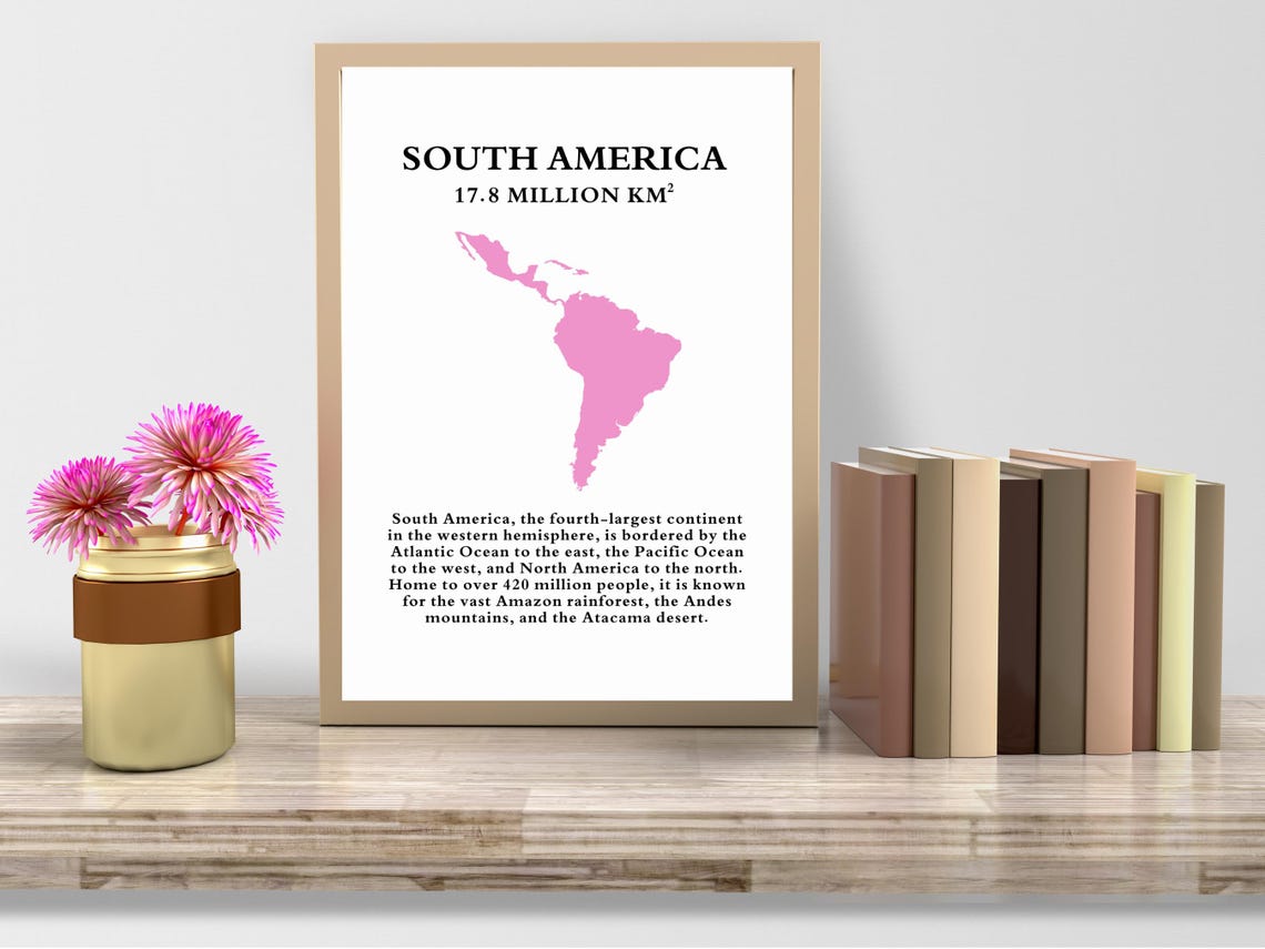7 Continents Printable Posters, Geography Posters, Geography Classroom ...