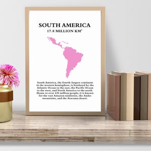 7 Continents Printable Posters, Geography Posters, Geography Classroom ...