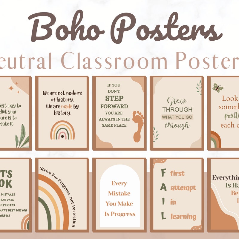 Neutral Posters - Etsy