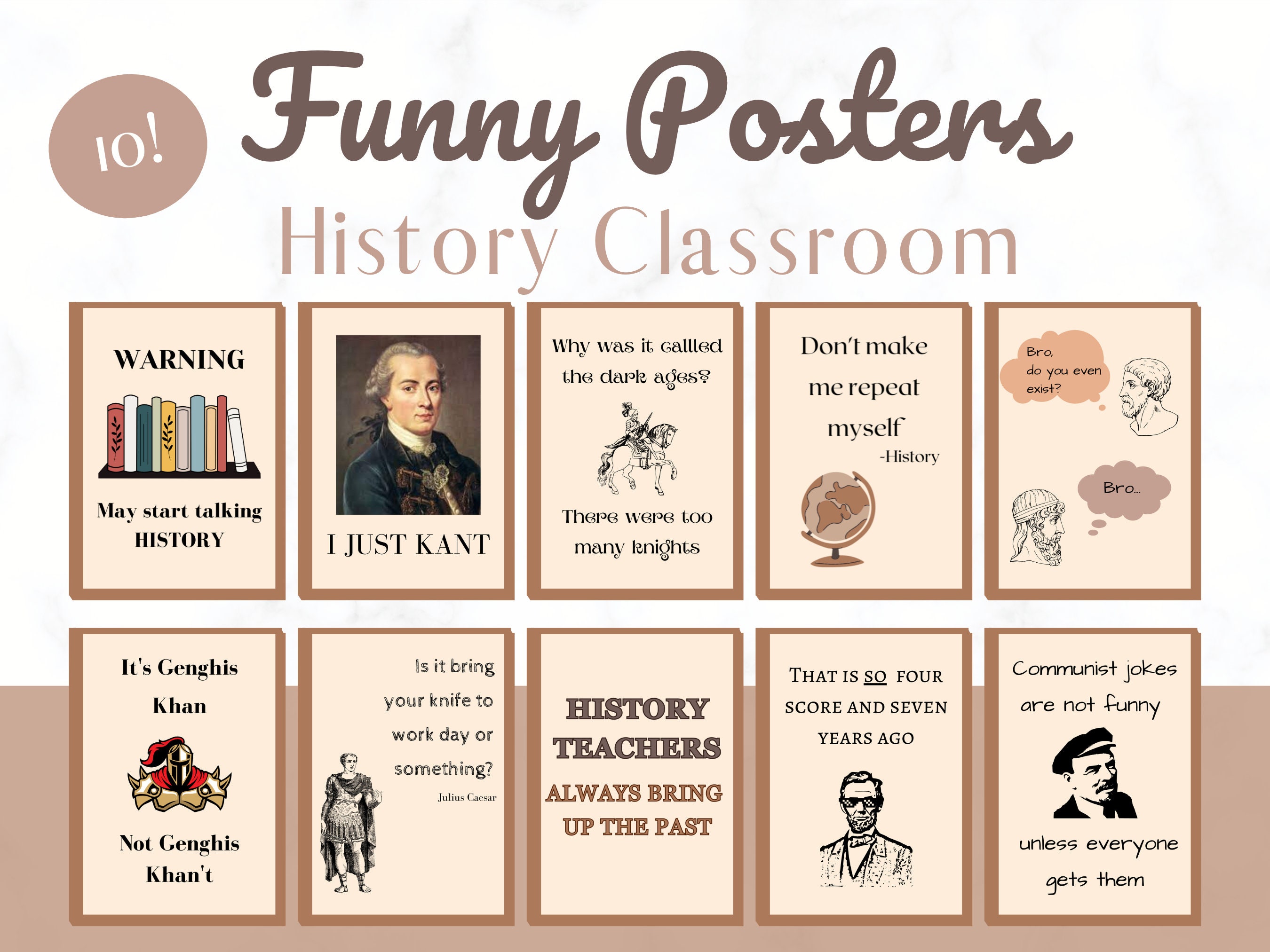 History Classroom Decor Funny History Posters Social Studies Classroom ...