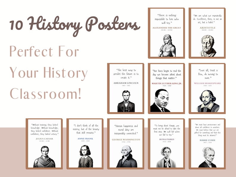 Historical Figures Posters | Famous Historical Figures | History ...