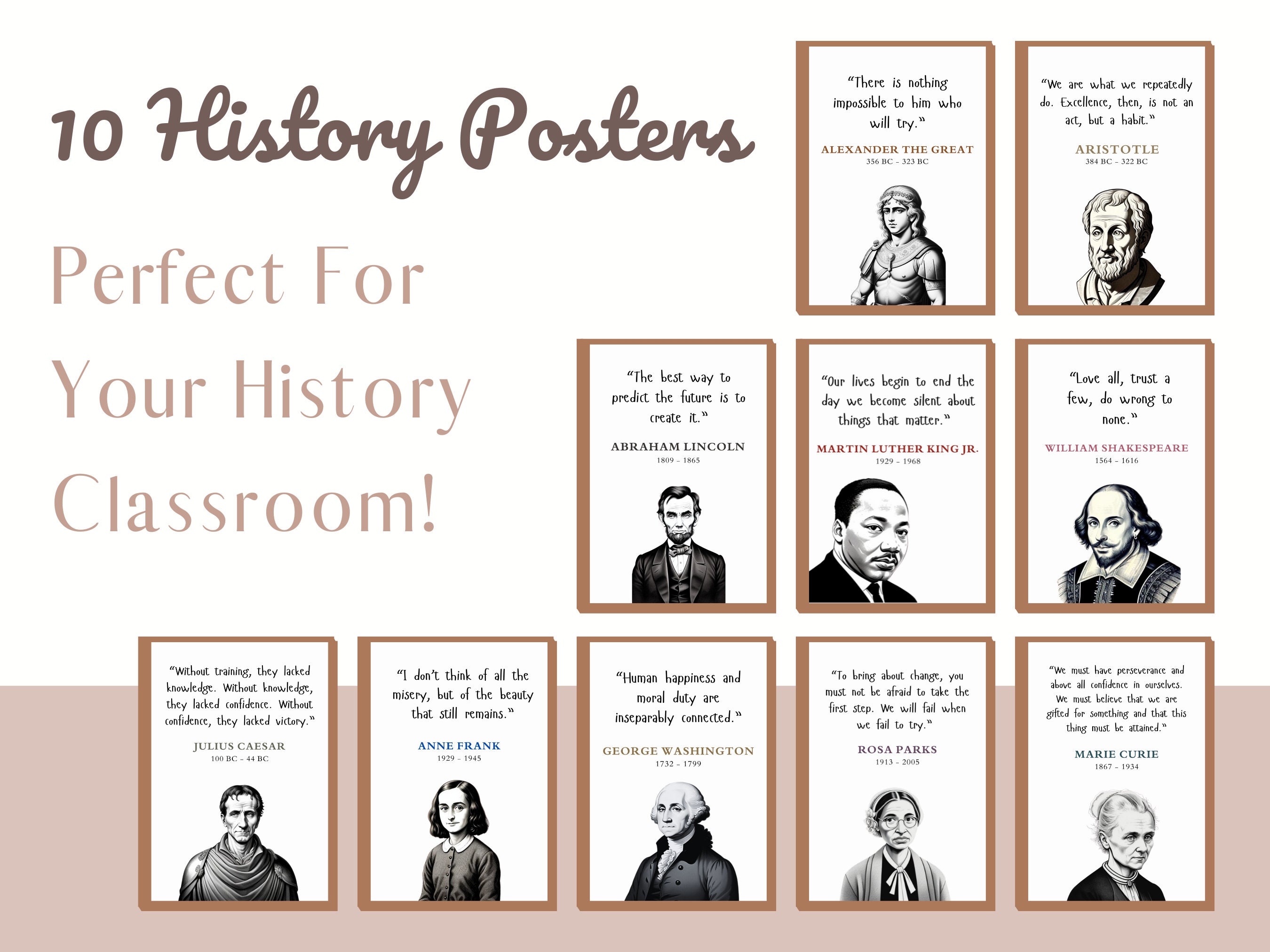 Historical Figures Posters | Famous Historical Figures | History ...