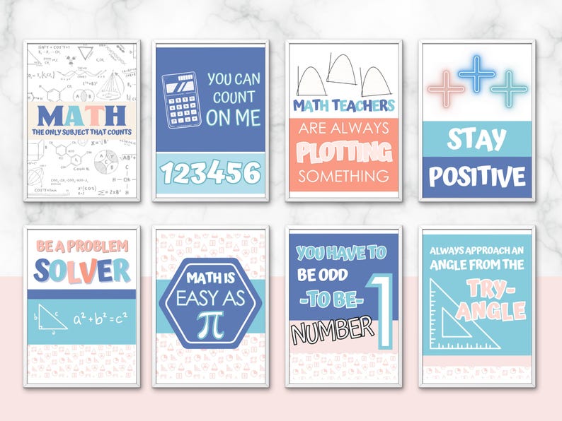 Funny Math Posters, Math Class Decor, Math Teacher, Math Classroom ...