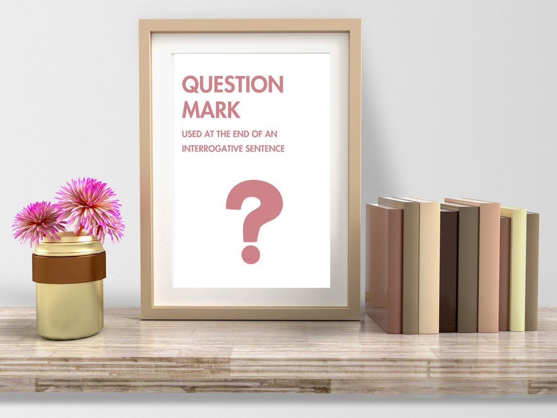 Punctuation English Classroom Posters Set of 12, Boho Classroom Decor ...