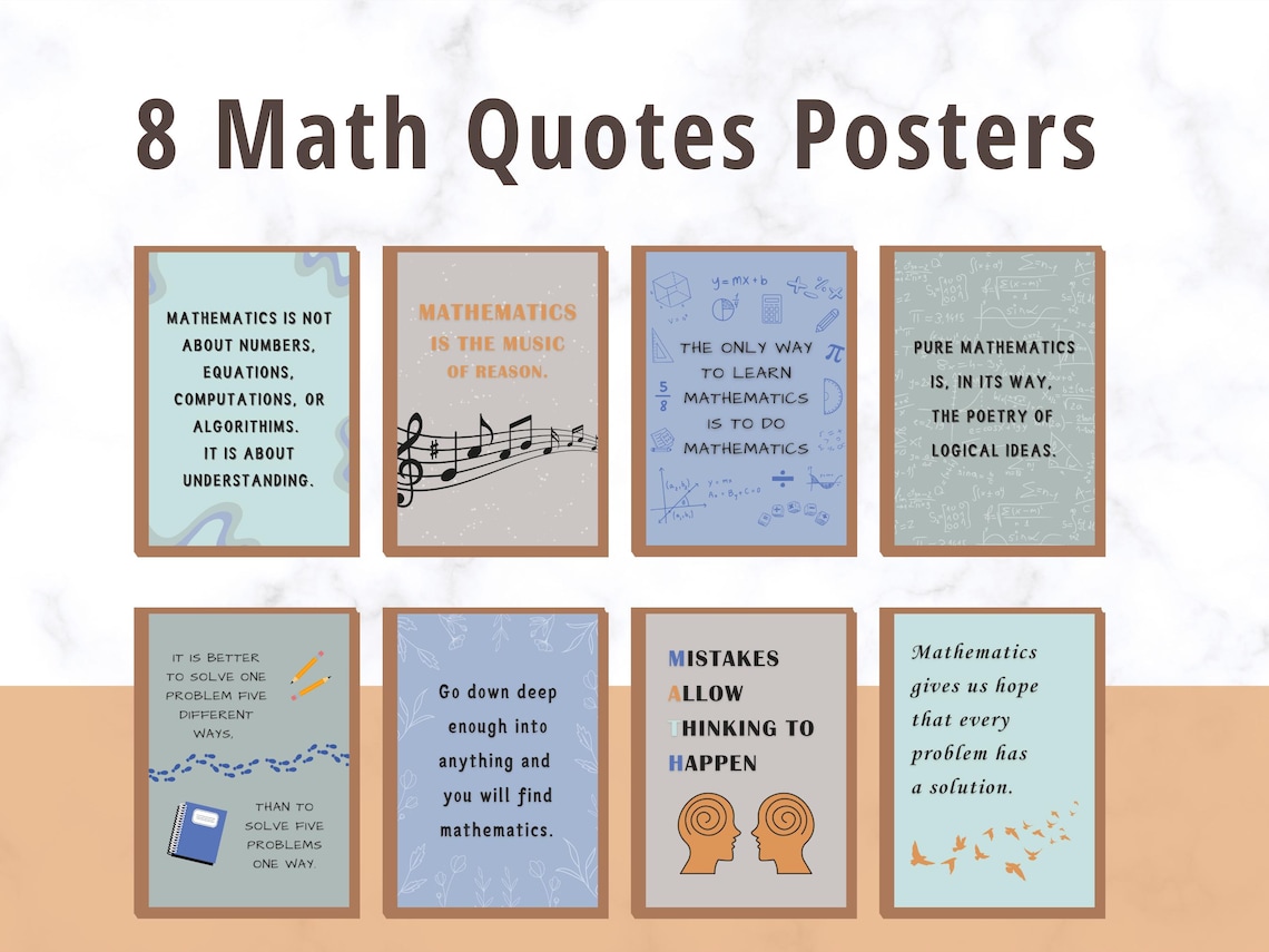 Mathematics Posters, Math Quotes Poster, Math Class Decor, Math ...