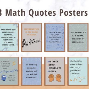 Mathematics Posters, Math Quotes Poster, Math Class Decor, Math ...
