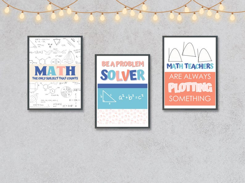 Funny Math Posters, Math Class Decor, Math Teacher, Math Classroom ...