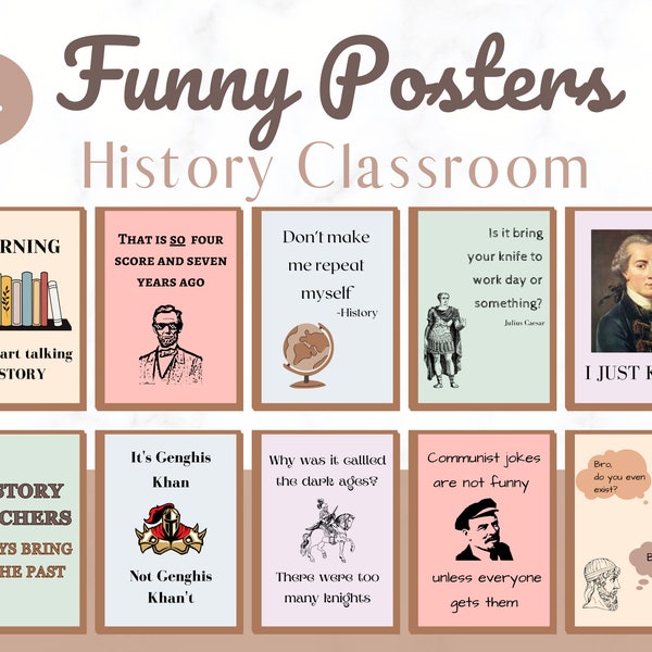 History Classroom Decor - Etsy