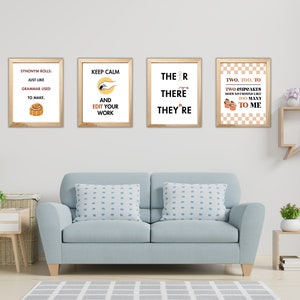 10 Funny English Classroom Posters Printable, Grammar Punctuation ...