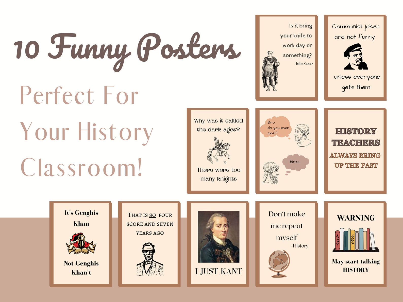 History Classroom Decor | Funny History Posters | Social Studies ...