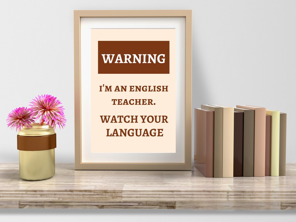 10 Funny English Classroom Posters Printable, Grammar Punctuation ...