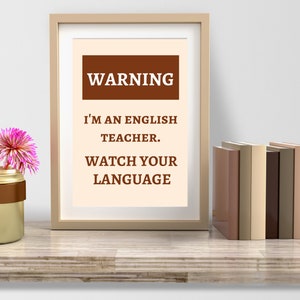10 Funny English Classroom Posters Printable, Grammar Punctuation ...