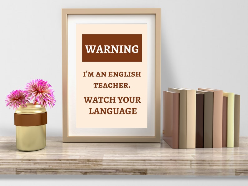 10 Funny English Classroom Posters Printable, Grammar Punctuation ...