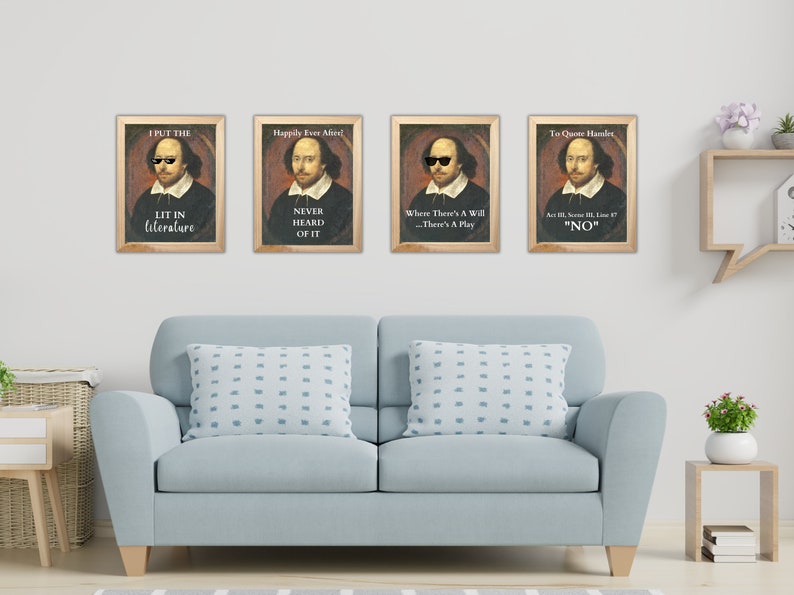 Funny Shakespeare English Classroom Poster, Funny English Classroom ...
