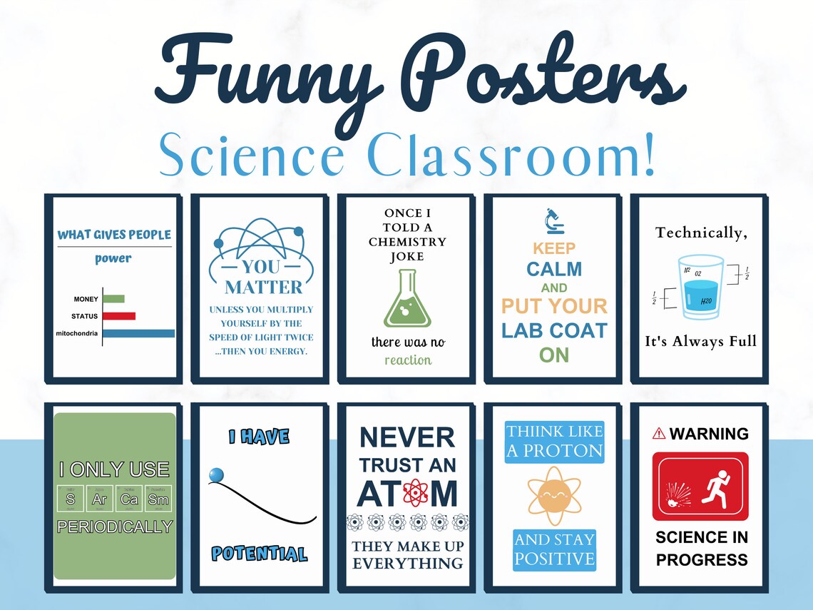 Funny Science Classroom Decor | Funny Science Posters | Science ...