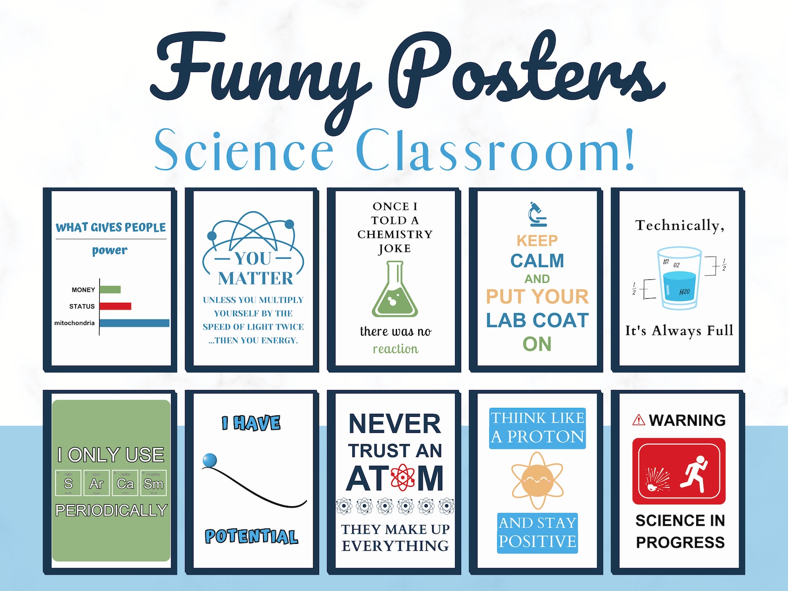 Funny Science Classroom Decor | Funny Science Posters | Science ...
