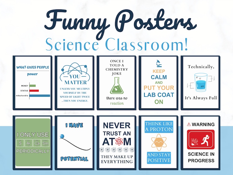 Funny Science Classroom Decor | Funny Science Posters | Science ...