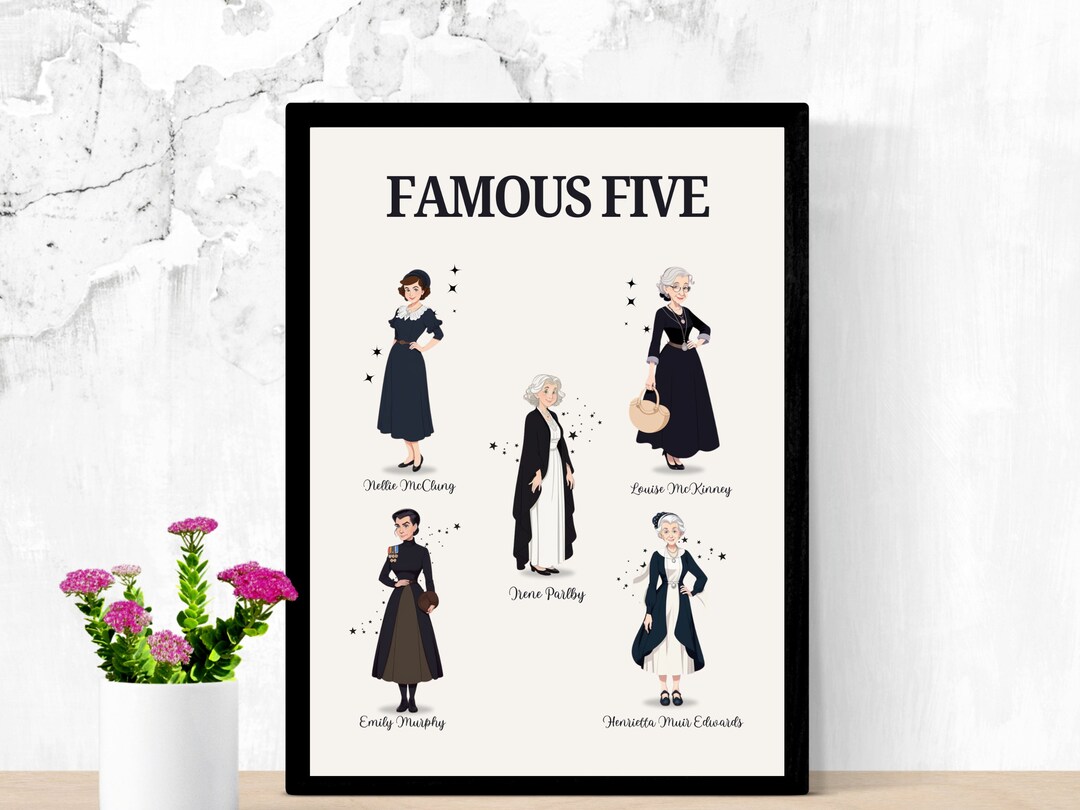 History Posters, Famous Five Posters, Nellie Mcclung, Canadian History ...