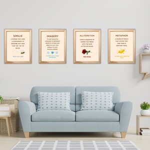 Literary Devices Posters, Set of 18 English Posters, ELA Classroom ...