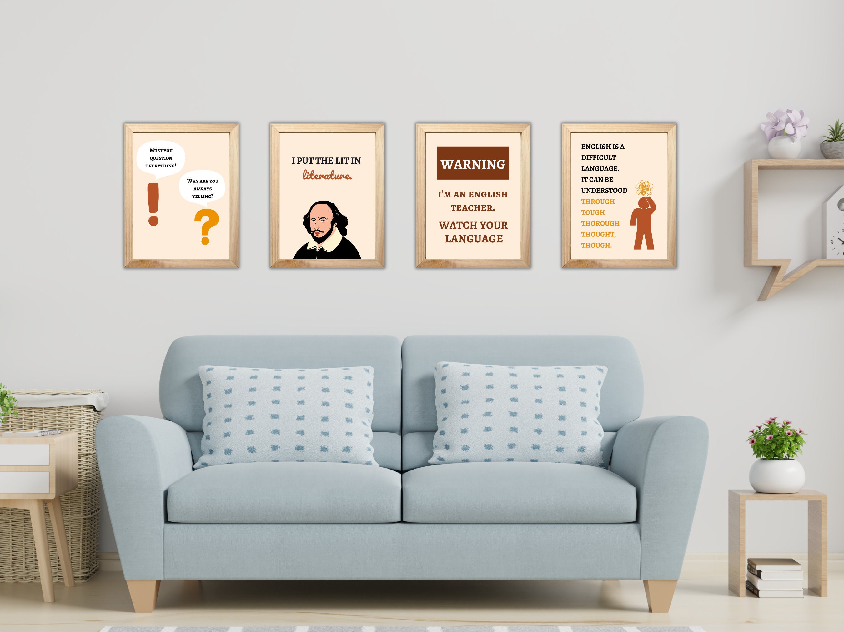 10 Funny English Classroom Posters Printable Grammar - Etsy UK