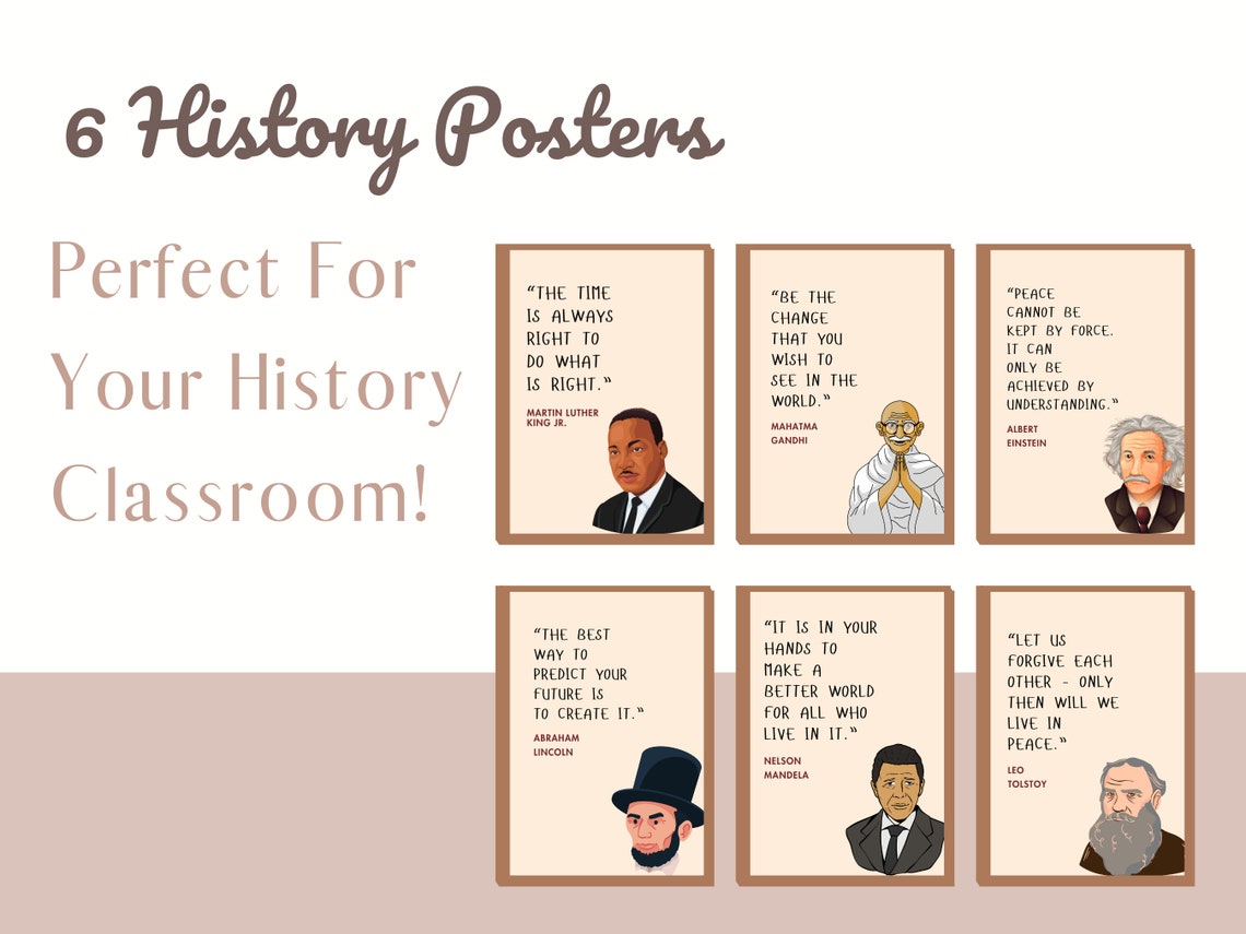Historical Figures Posters, History Classroom Decor, History Prints ...