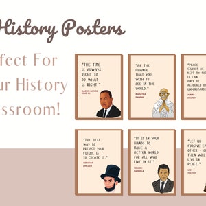 Historical Figures Posters, History Classroom Decor, History Prints ...